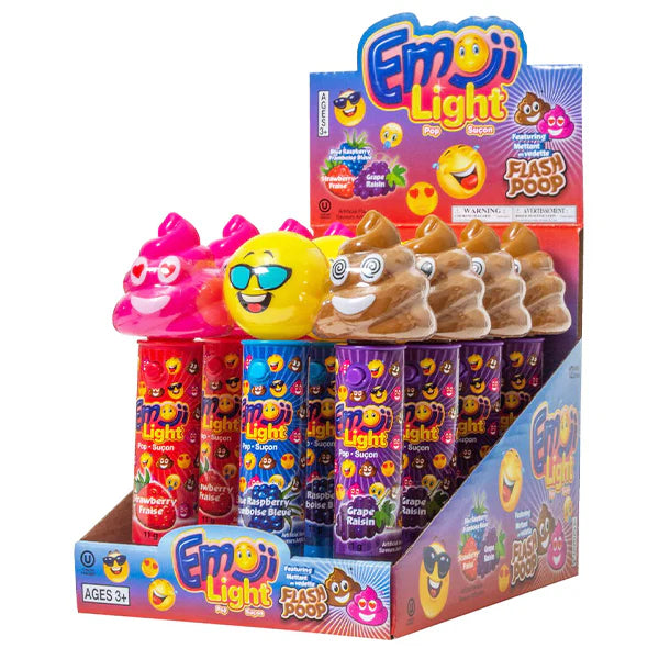 Kidsmania Emoji Light Up Pop Candy 12 x 11g, Bulk Candy For Gift Bags ...