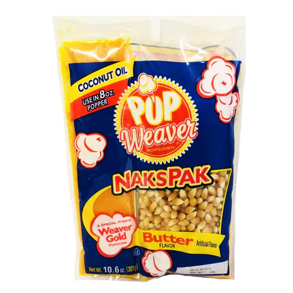 Butter Flavor Popcorn Kit Portion Pack For 8 Oz Popper - 3 Packs — Bulk ...