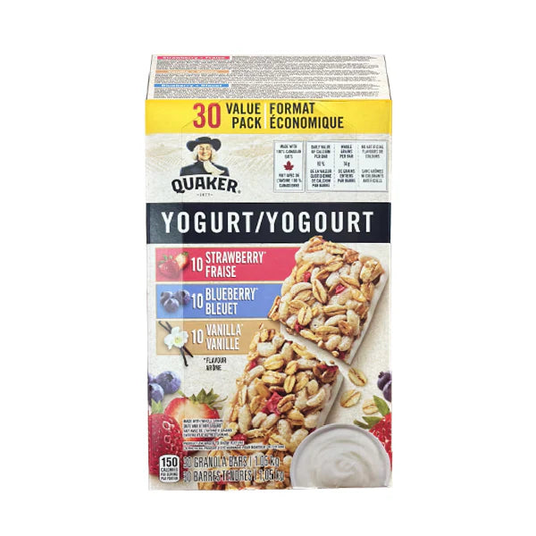 Quaker Yogurt Granola Bar Variety Pack 30 x 35g - 8 Packs — Bulk Mart