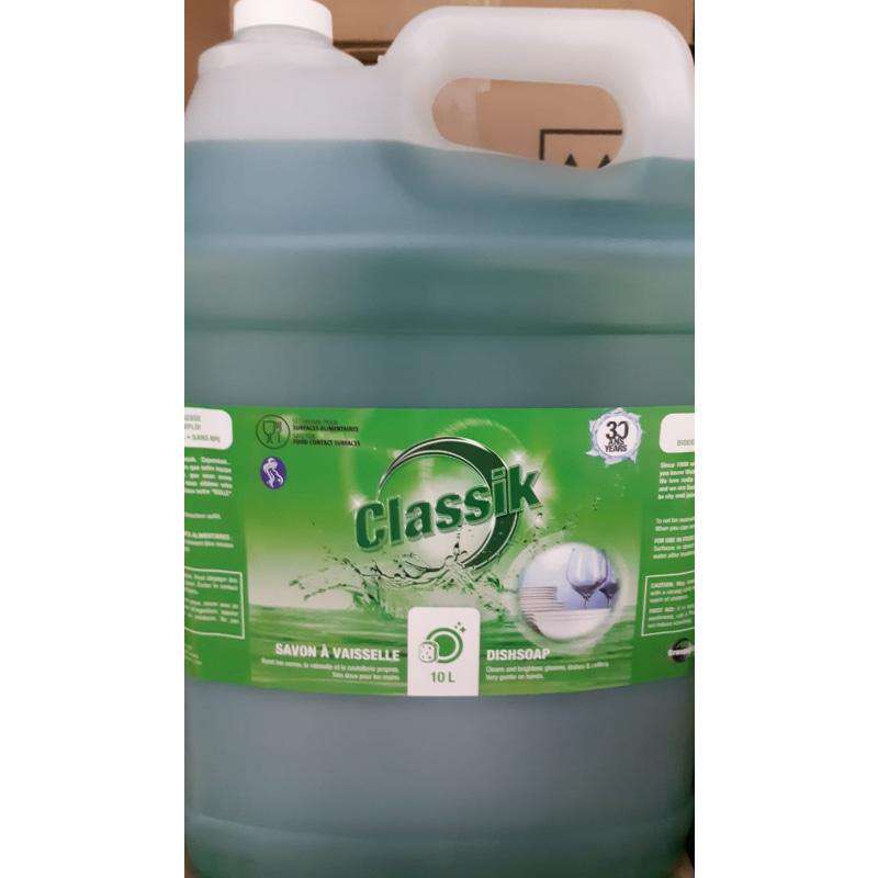 Dishwashing Green Dish Soap, Classik Green Dish Detergent 10 L, Canada ...